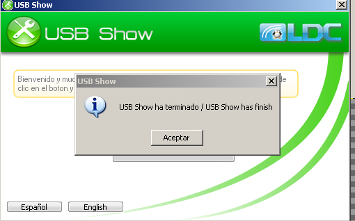 usb show como usar