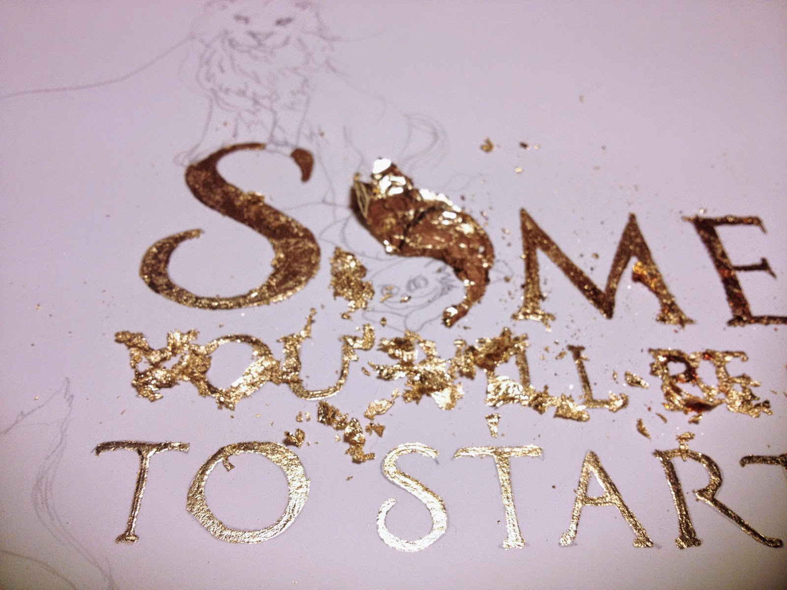 The 52-Week Illustration Challenge: learn: Gold Leaf, pencils and ink ...