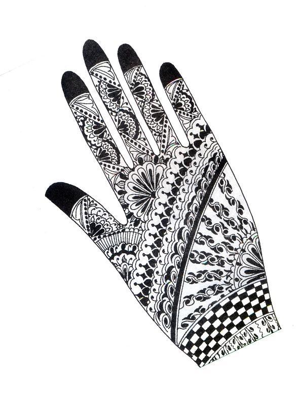 Jaya's Shades: Common Hand Mehandi Designs