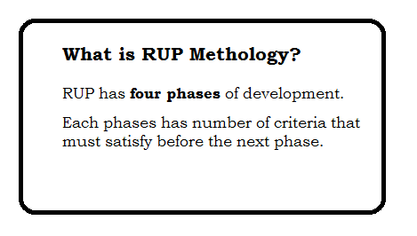 Rational Unified Process (RUP) methodology | Web Technology Experts Notes