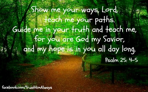 Seeking Jesus: September 28, 2012 ~ Teach me Your paths, Lord