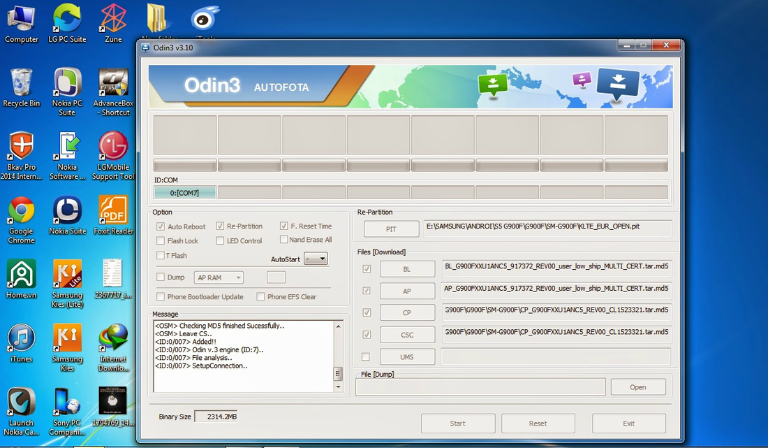 Samsung Odin : Samsung Odin 3.10 for a perfect flashing process