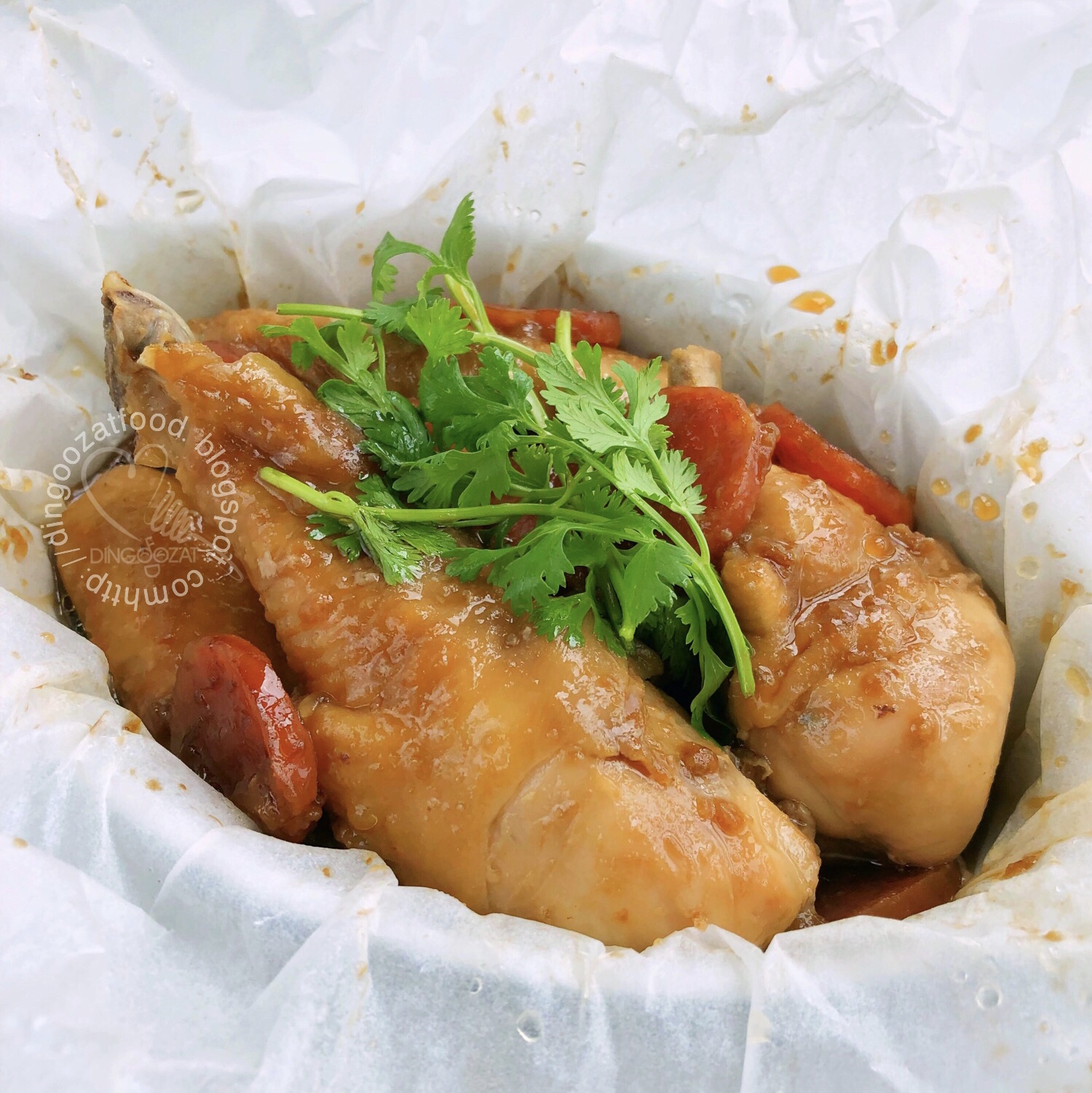 Miki's Food Archives : Steamed Kampong Chicken with Chinese Sausage ...