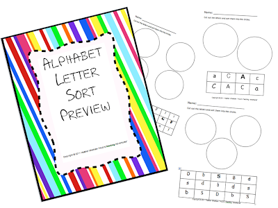 Classroom Freebies Too: Alphabet Letter Sort