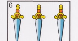 Baraja Española: Seis de Espadas