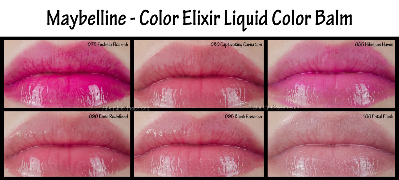 Valentine Kisses: Maybelline Color Elixir Liquid Color Balm - 6 shades ...