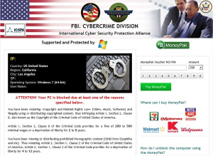 Rimuovere FBI Cybercrime Division International Cyber Security ...
