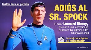 El Revisionista: Adiós al Sr. Spock.
