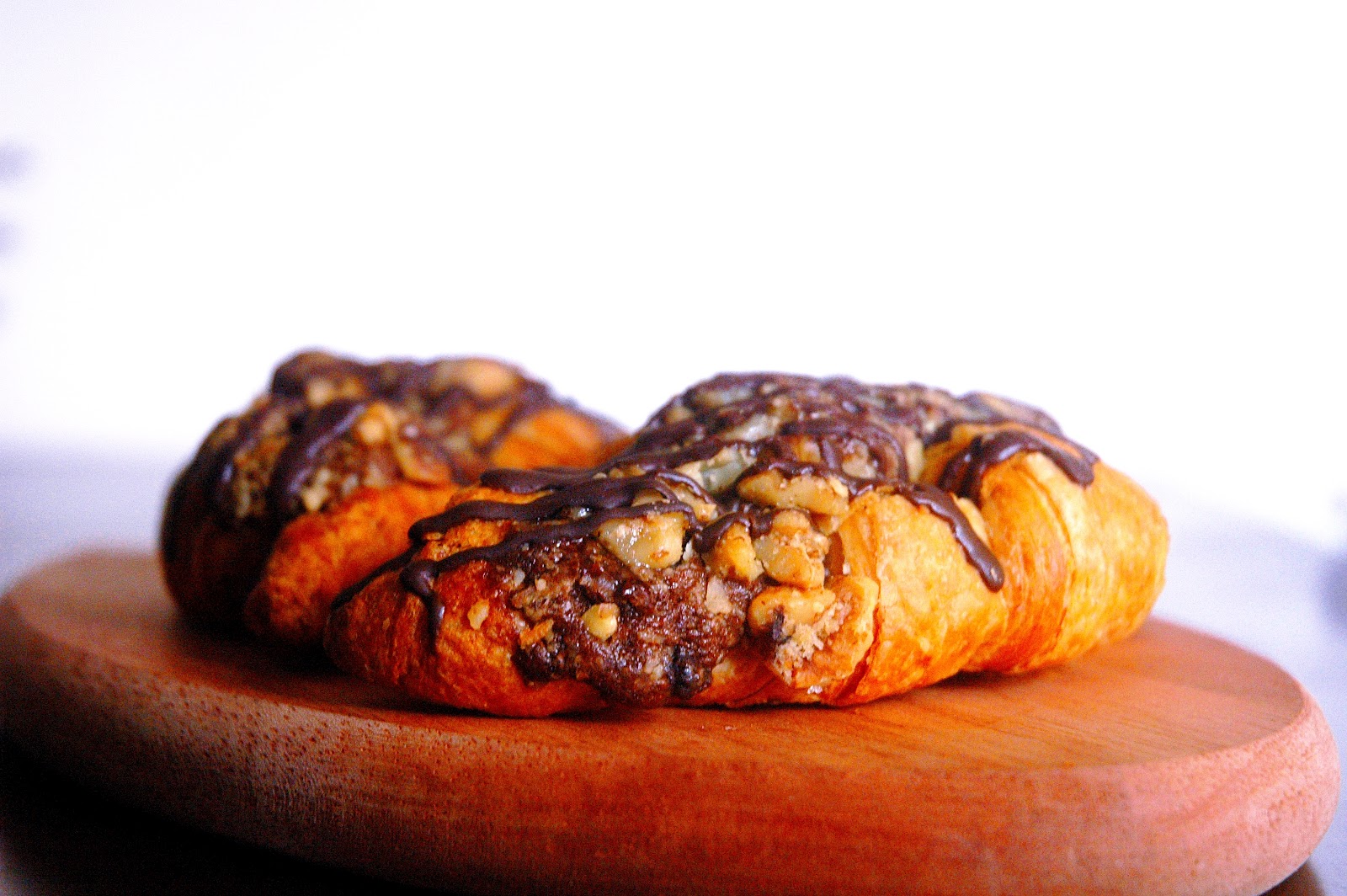 DUDE FOR FOOD: Starting the Day with a Chocolate Walnut Croissant...