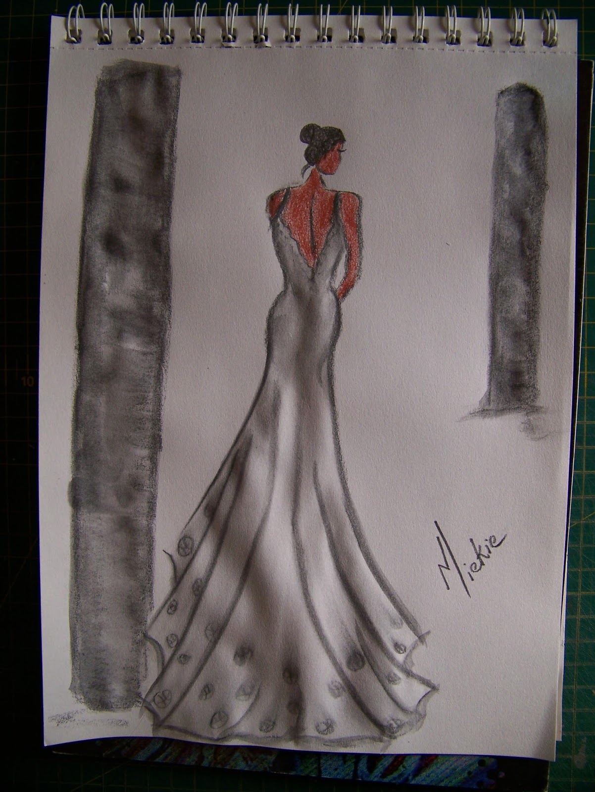 A Pretty Talent Blog: Painting your Graphite drawings