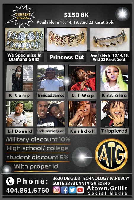 A top quality of flyer as shown for ATown Grillz gold and diamond ...