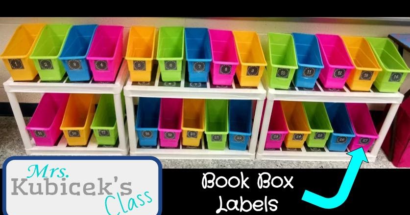 Mrs. Kubicek's Class: Book Box Labels