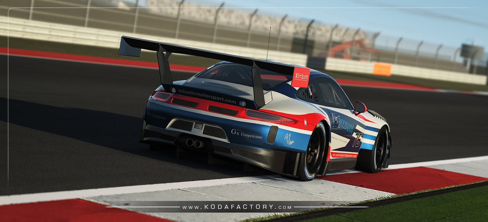 Koda Factory: Atlantic Motorsport Porsche 911 GT3 R | rFactor 2