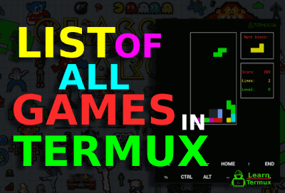 How To play Games in Termux 🎮
