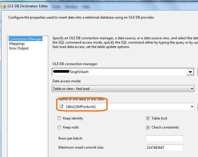 Singh Vikash Blog Ssis How To Read Data From Excel Nth Row Without Openrowset