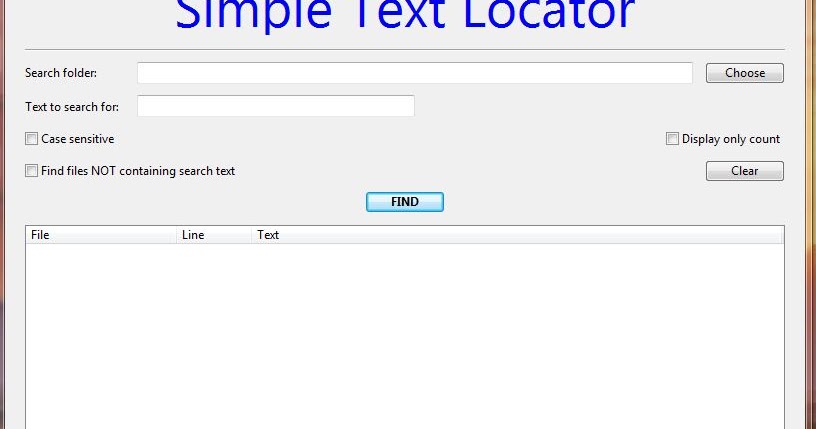 வேலன்: வேலன்:-டெக்ஸ்ட் களை சுலபமாக தேட-Simple Text Locator
