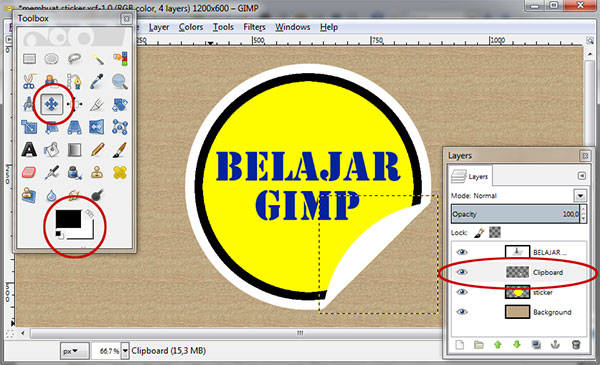 PhotoEffect: Creating sticker with GIMP