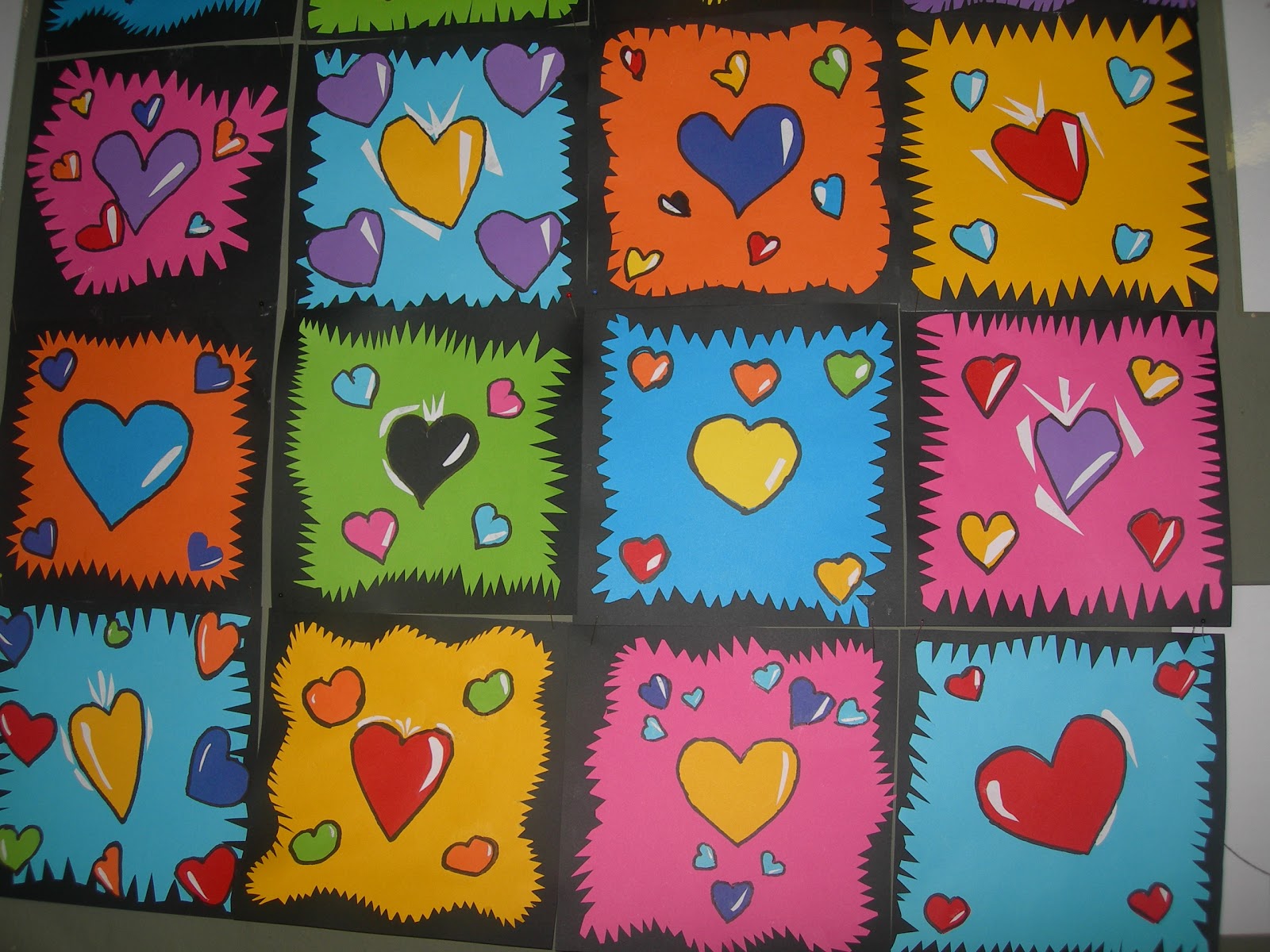 EDUGO SINT VINCENTIUS 6: Hartjes in de stijl van Burton Morris.