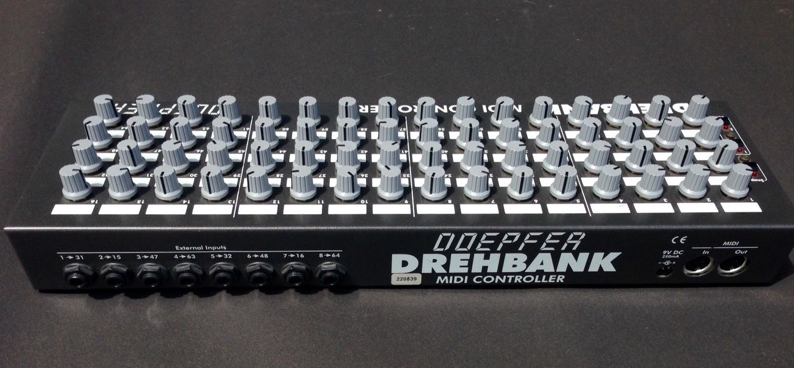 MATRIXSYNTH: Doepfer Drehbank MIDI Controller 64 Knobs, 4 Banks - SN 220839