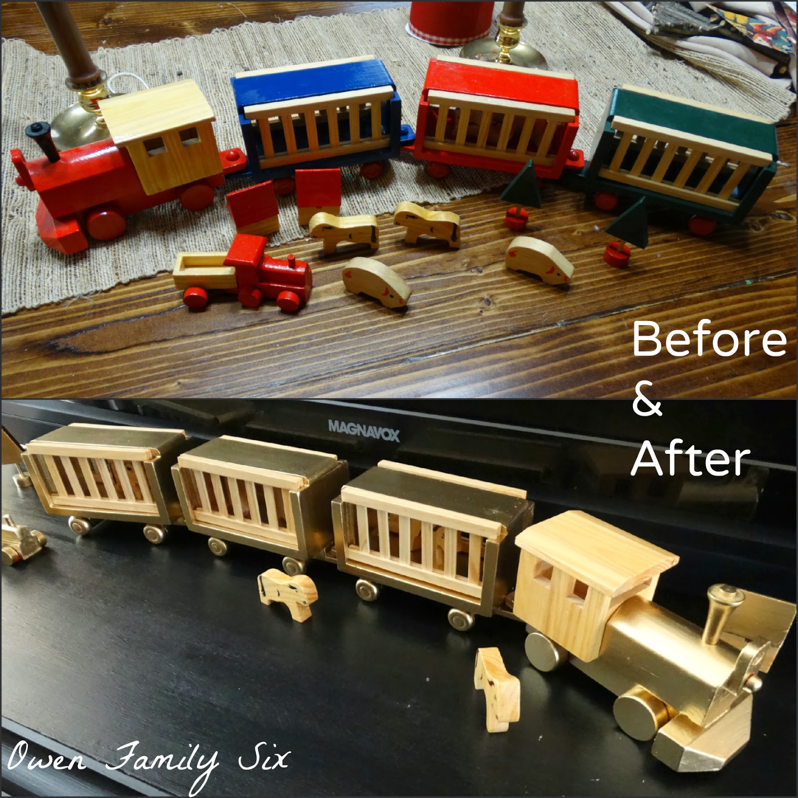 Owen Family Six: Spray Painted Train