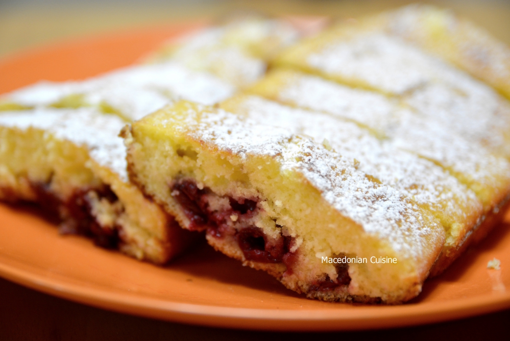 GRANDMA'S CHERRY CAKE ~ Macedonian Cuisine