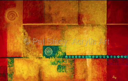 PAT STACY ART: Abstract Expressionism Painting, Mystical Figure Art ...