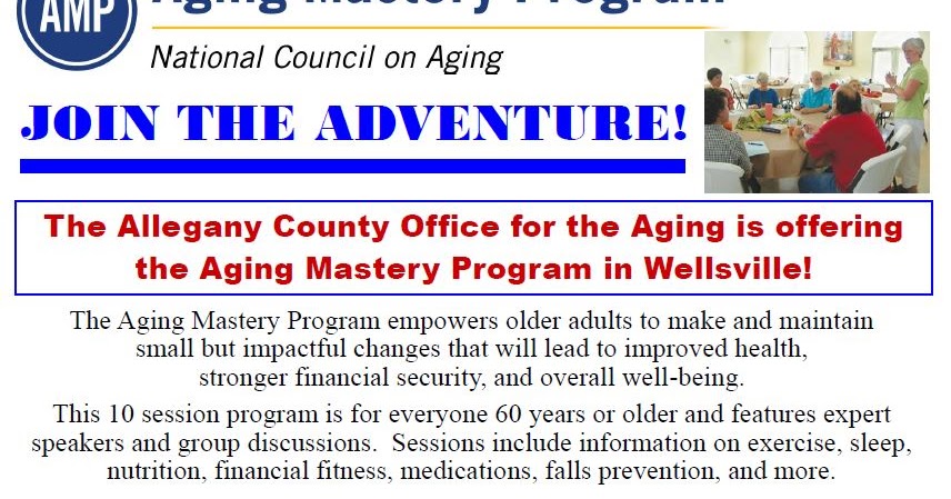 Wellsville Regional News (dot) com: Aging Mastery Program in Wellsville