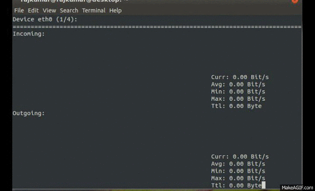 nload - Monitor your internet speed in the Terminal | It's All About Linux