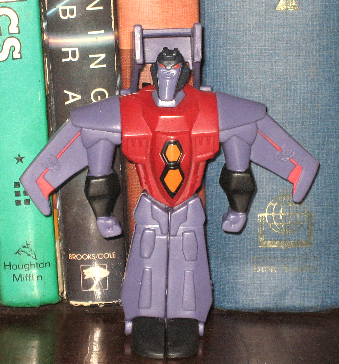 Percy's Fast Food Toy Stories : Blue Gray Red Transformer - McD