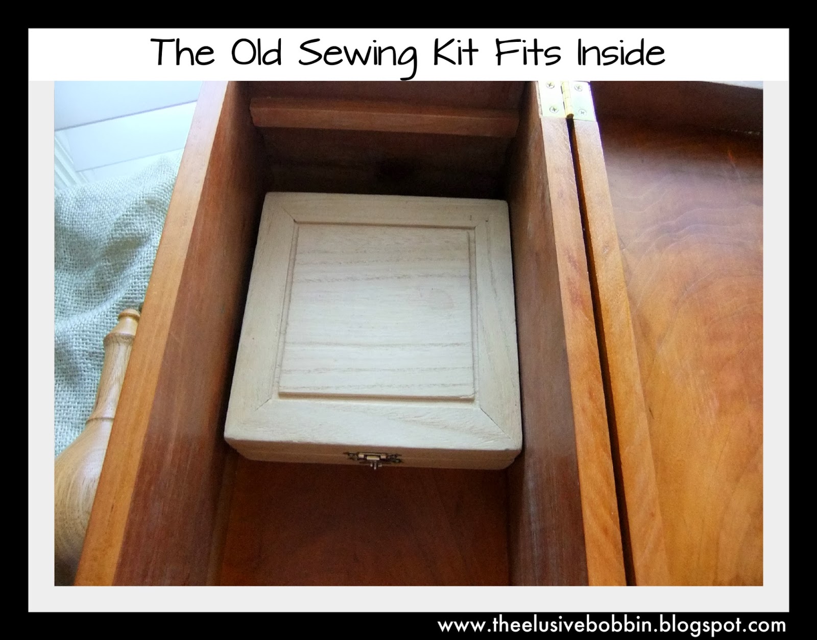 The Elusive Bobbin: Custom Cherry Sewing Box
