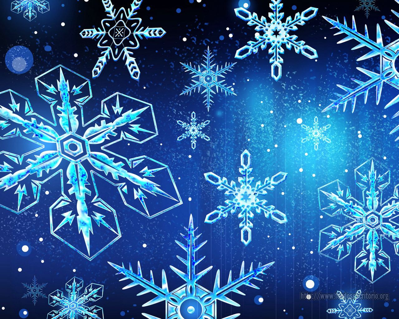 wallpapernarium: Wallpaper de copos de nieve