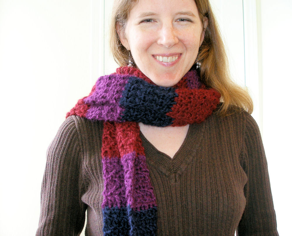 JeweledElegance: Castle Inspired Striped Scarf Crochet Pattern