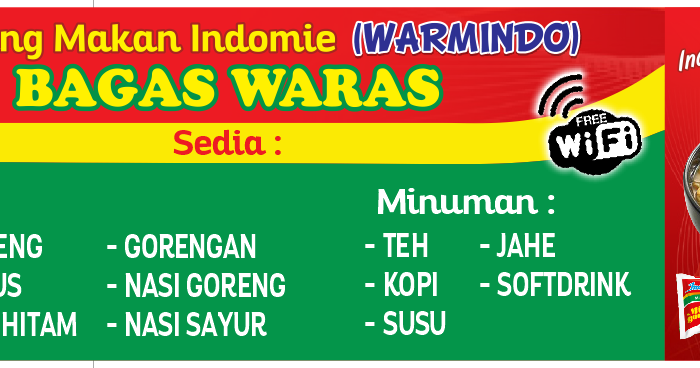 Download Desain Spanduk Warmindo Vector CDR - Awal Kisah