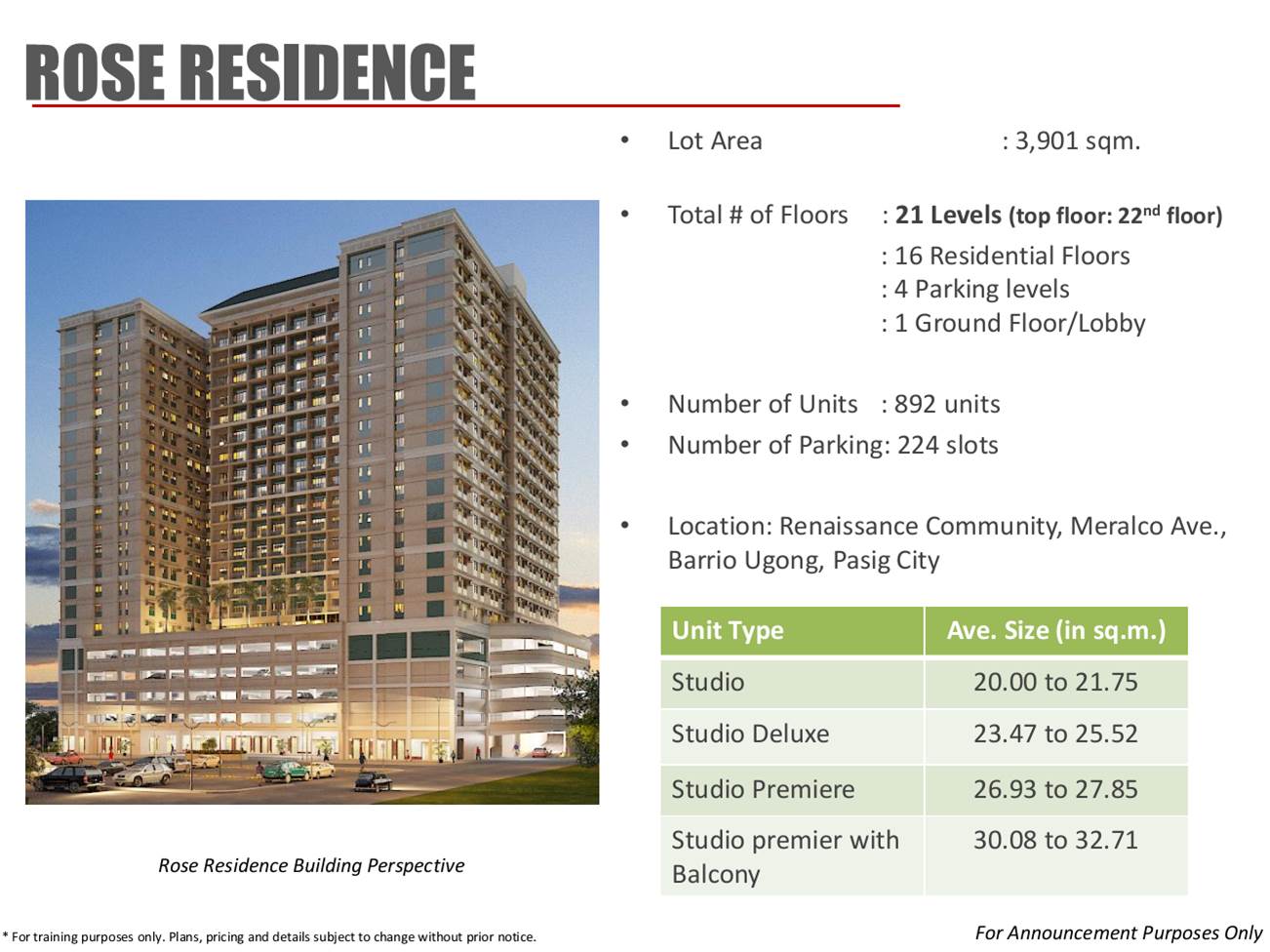 SM RESIDENCES FIVE STAR CONDOS IN PRIME LOCATIONS : ROSE RESIDENCES ORTIGAS