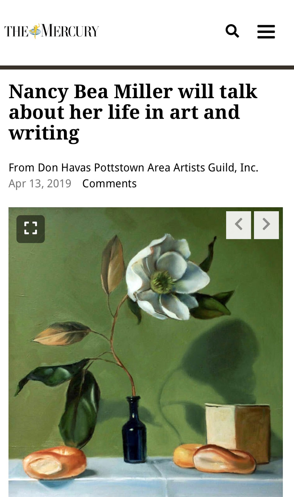 Nancy Bea Miller Art News