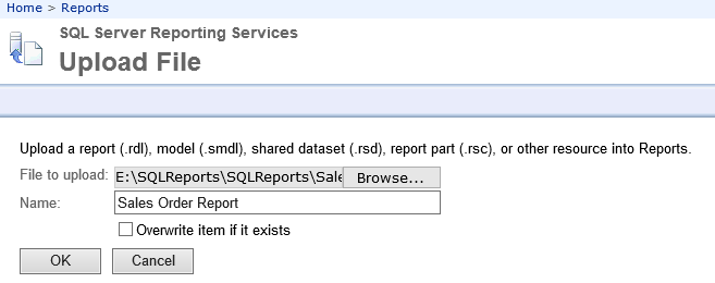Microsoft Business Intelligence (Data Tools)|SSRS - Report Deployment from Report Manager