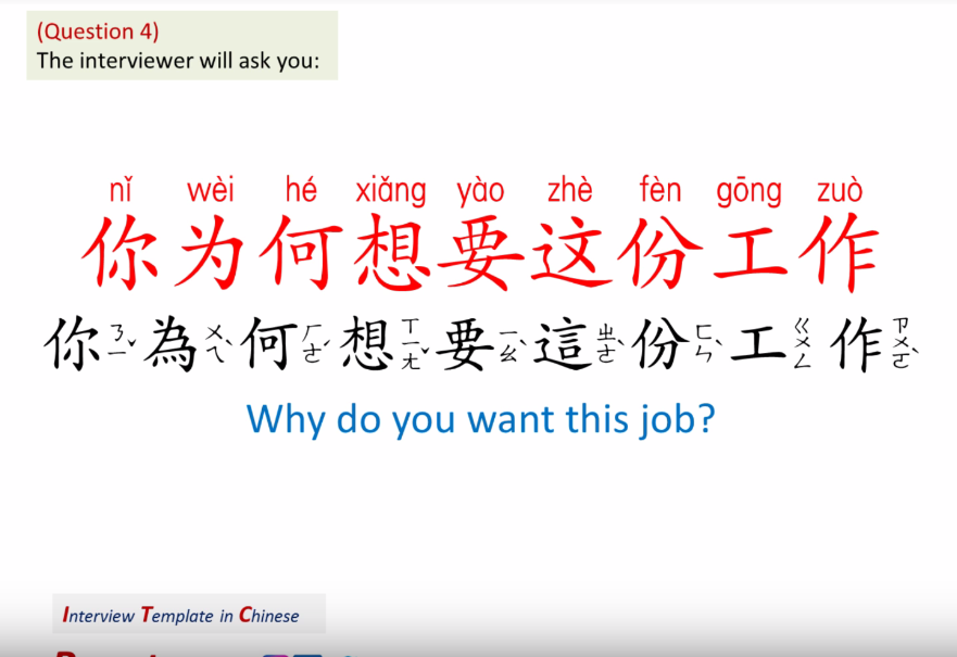 Richard Chinese: The Best Way to Learn Chinese: Job Interview in ...