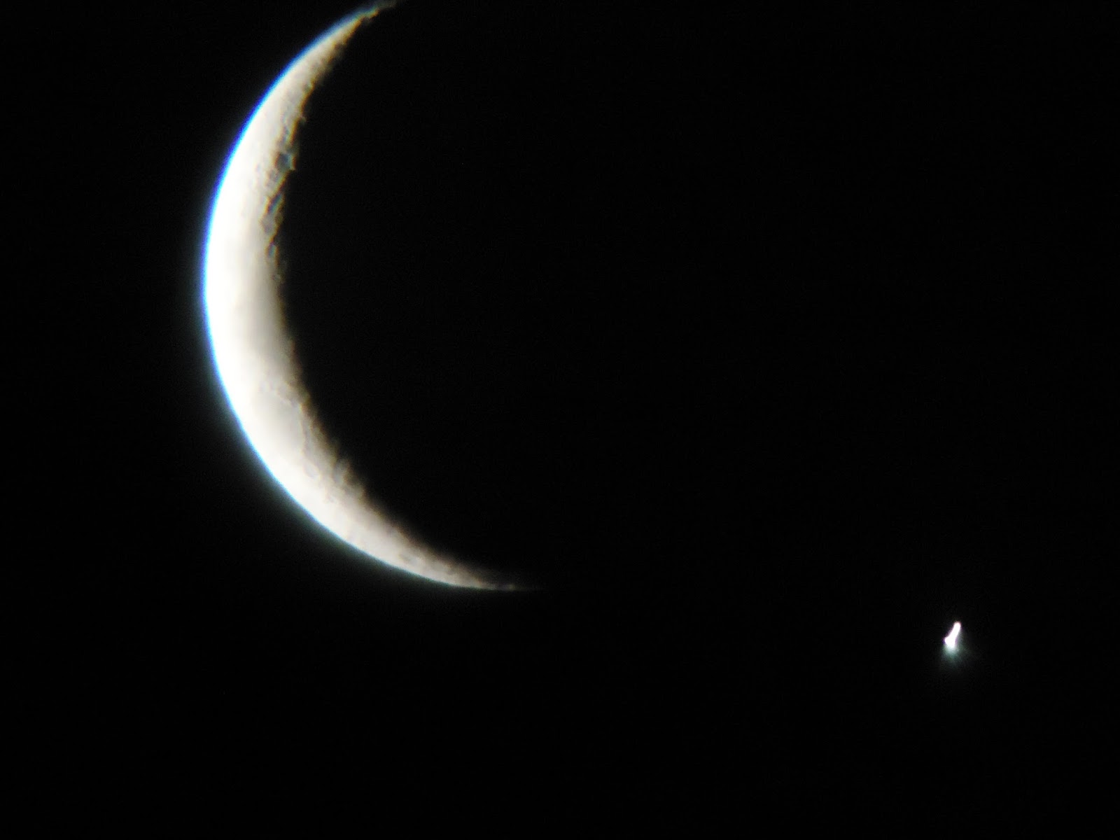 Mundo da Astronomia: Lua e Venus