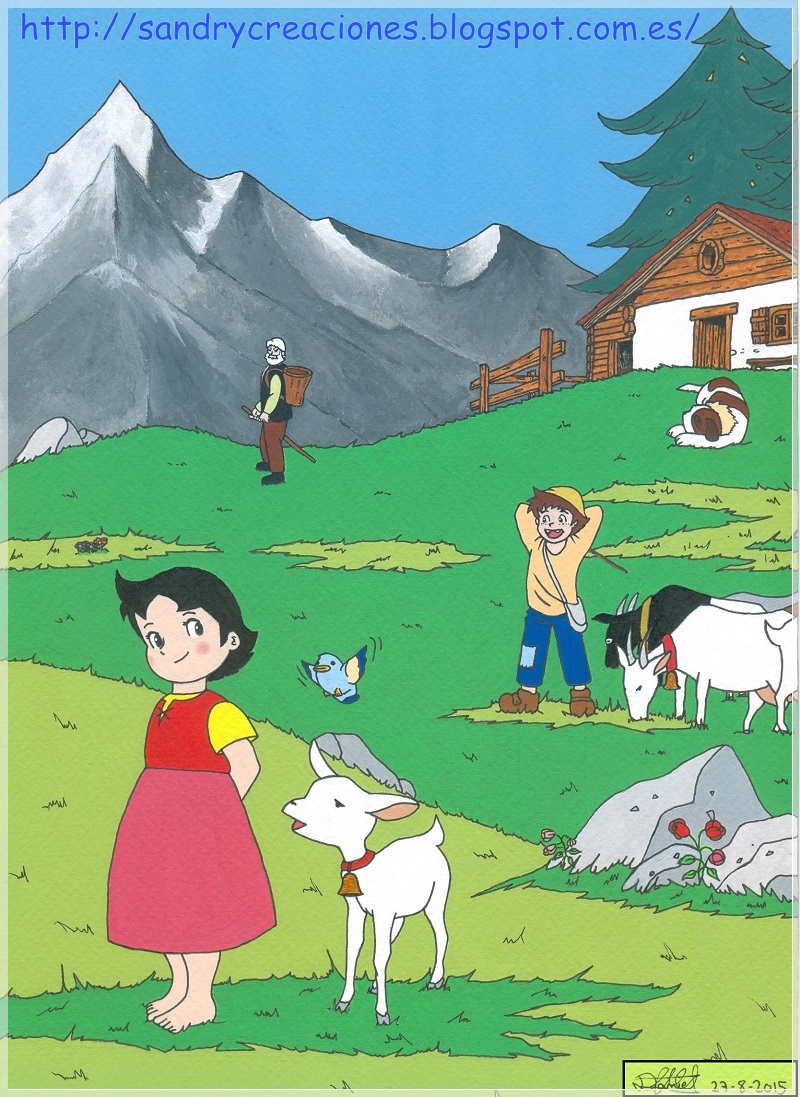 SanDryCreaciones: Dibujo Heidi, Concurso Series de Animación de los 70/ ...