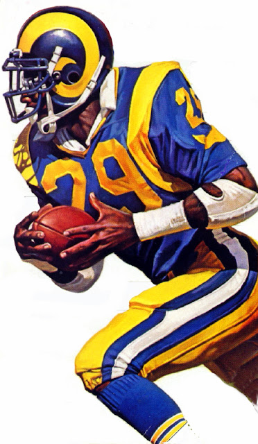 Pro Football Journal Presents: NFL Art: Eric Dickerson by Chuck Ren