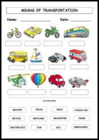 BILINGUAL AL-YUSSANA: MEANS OF TRANSPORT: ACTIVITIES