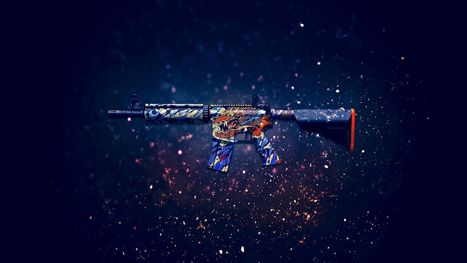CS:GO, M4A4, Dragon King, Skin, 4K, 3840x2160, #40 Wallpaper PC Desktop