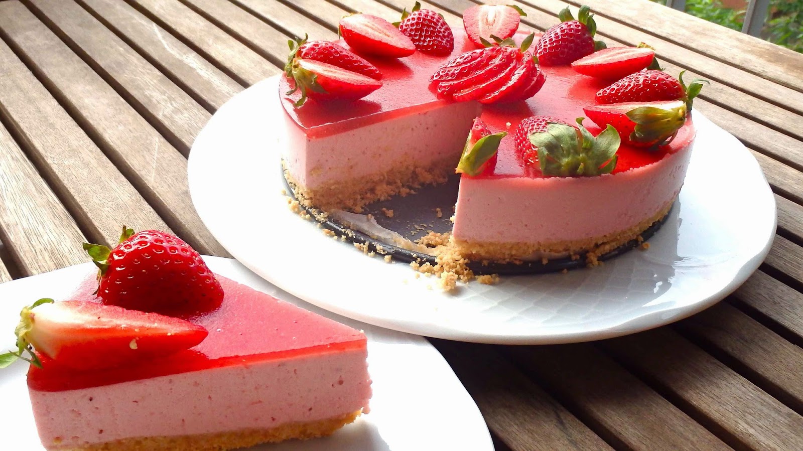 Les receptes que m'agraden: Cheesecake de fresas sin horno