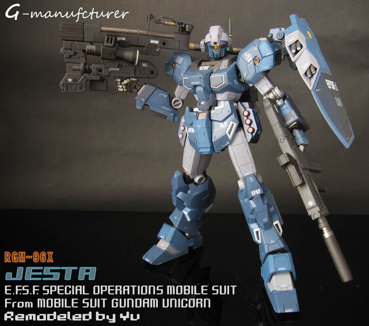 GUNDAM GUY: MG 1/100 RGM-96X Jesta Cannon - Customized Build