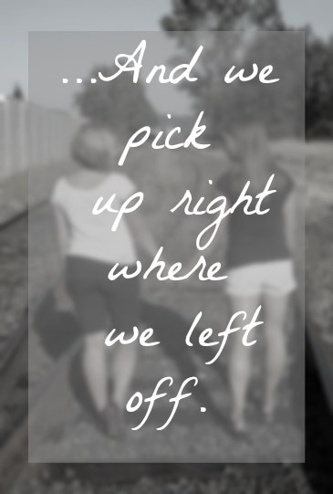 A Cup of Tea with Kelsey : We pick up right where we left off