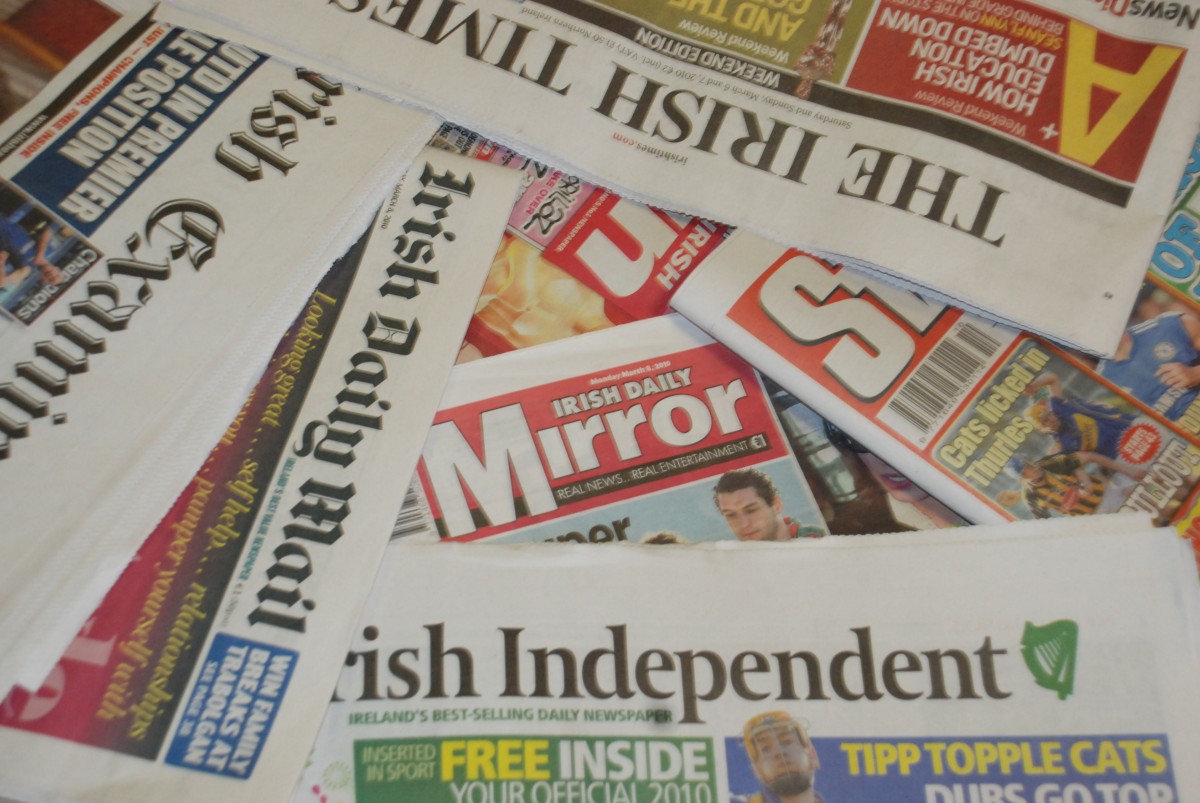 Frightening Irish newspaper headlines in late 2011 - profound funk in ...