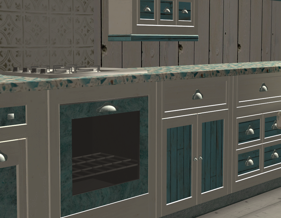 Country For The Sims 2: Sims Design Avenue Campagne kitchen set Recolor