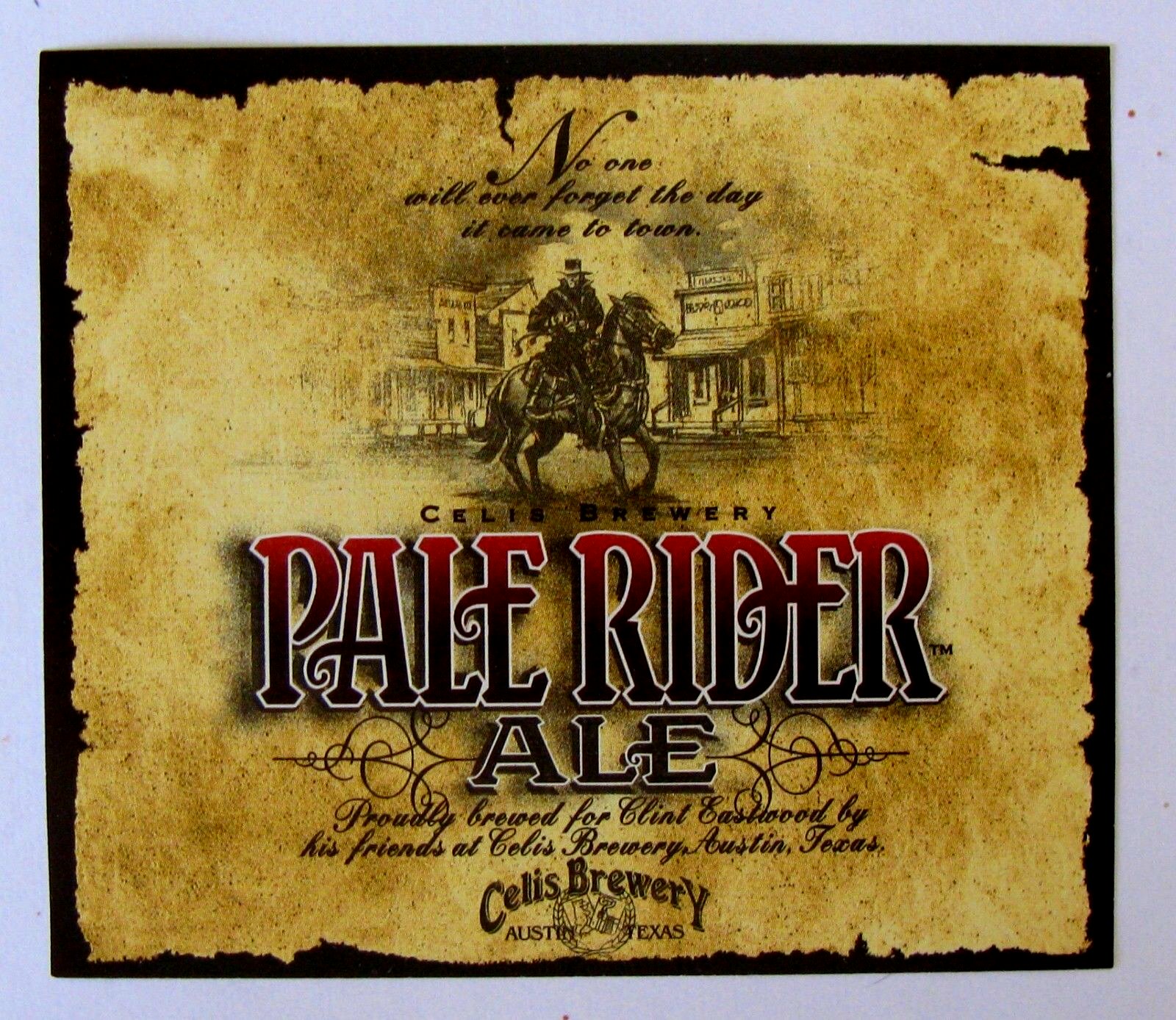 The Clint Eastwood Archive: The short lived tale of Pale Rider Ale