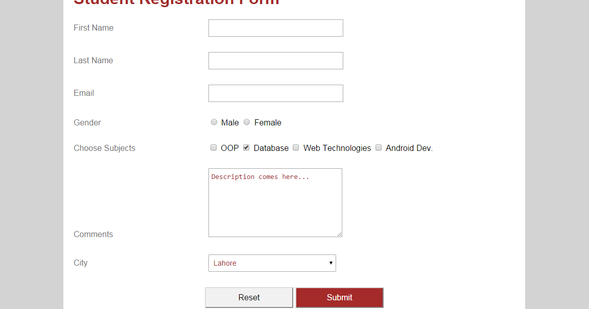 Task 4 Styling Forms