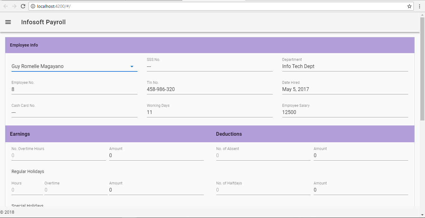 Internship (InfoSoft Studio)